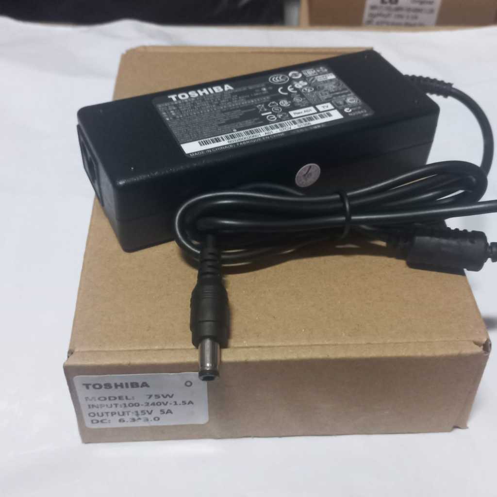 Jual Charger laptop Toshiba Original 15v 5Amper | Shopee Indonesia