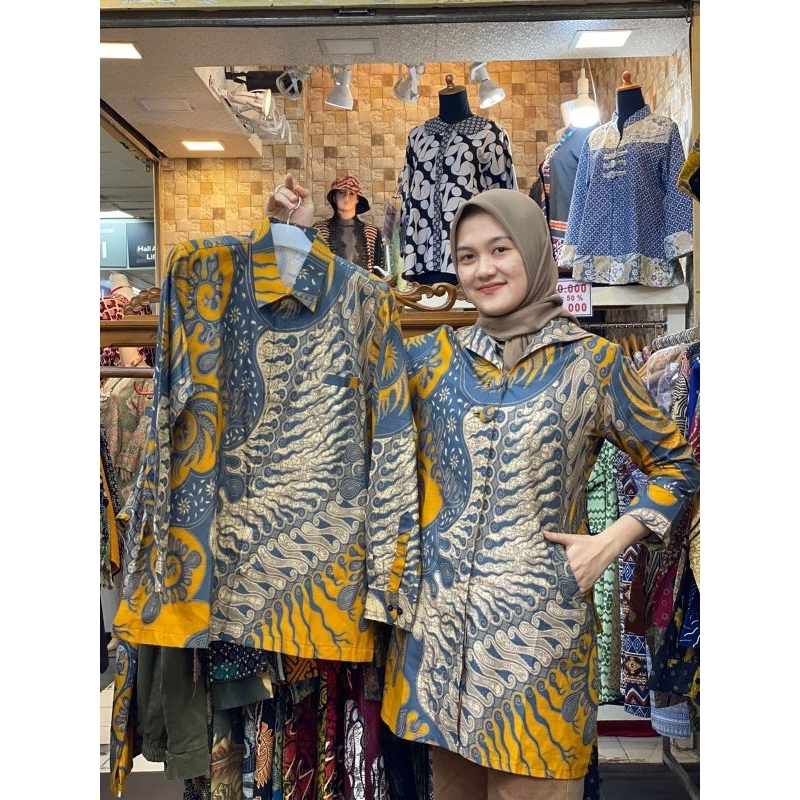 Jual Baju Batik Tunik Bahan Katun Halus Batik Couple Batik Full Lapisan ...