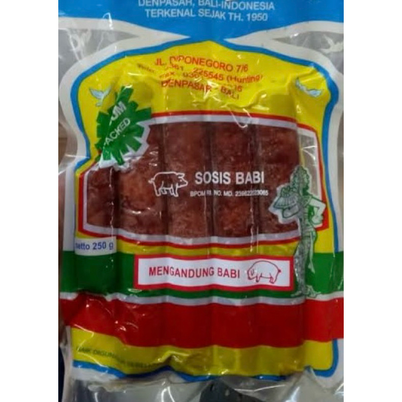 Jual Sosis/Lapchiong Babi 250 gram (Free Packing + Bubble Wrap ...