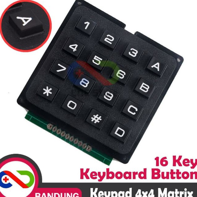 Jual Banyak Peminat KEYPAD 4X4 MATRIX ARRAY 16 KEY KEYBOARD HARD KEYPAD MATRIX NUMERIC 10P ...