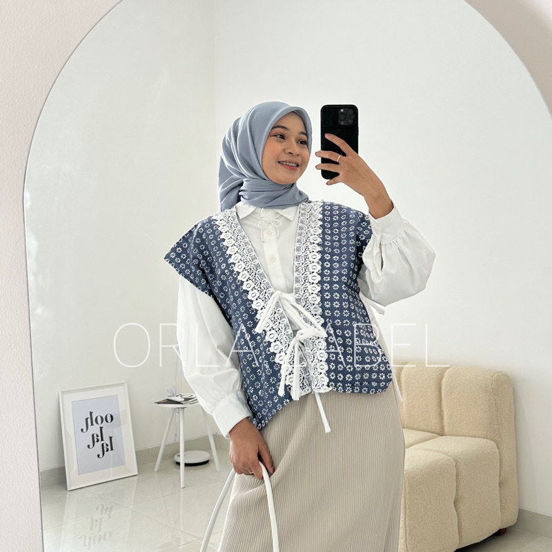 Jual (PREORDER) Tania vest / vest batik modern /baju kantor / vest ...
