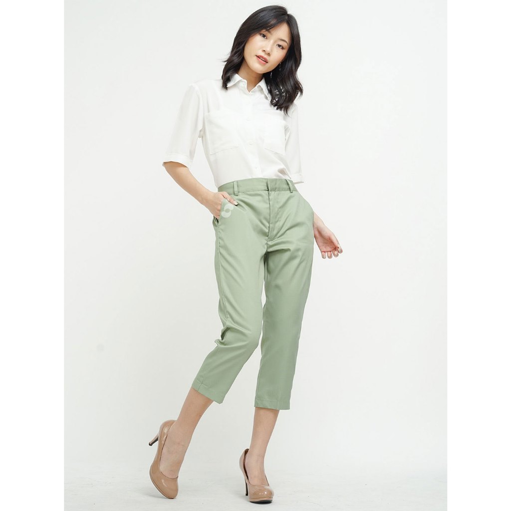 Jual Shenelin celana bahan wanita katun hitam putih nyaman adem harem Stella Basic Pant | Shopee ...