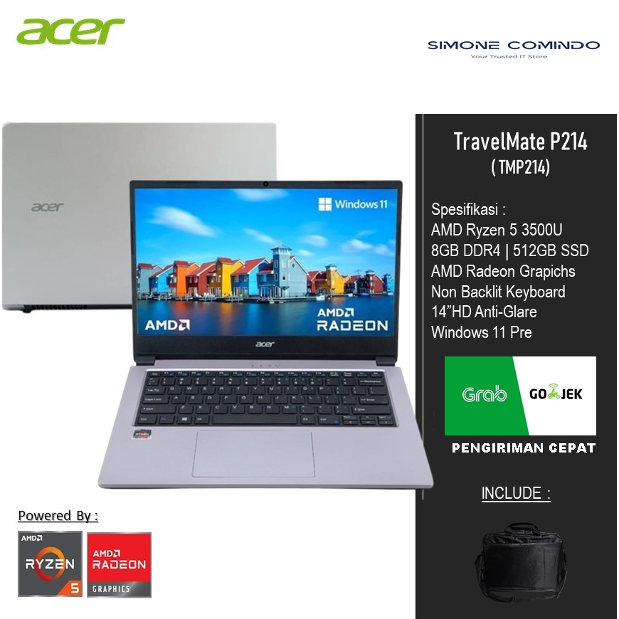 Jual Laptop Acer Aspire One Z14 Ryzen 5 3500 8GB 512GB SSD 14" W11 | Shopee Indonesia