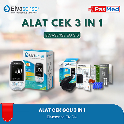 Jual ALAT CEK GCU 3IN1 ELVASENSE EMS10 | PASMED | Shopee Indonesia