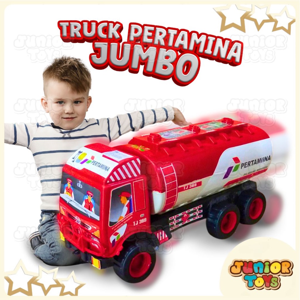 Jual Mainan Mobil Truk Pertamina Jumbo Mobilan Tangki Besar Permainan ...
