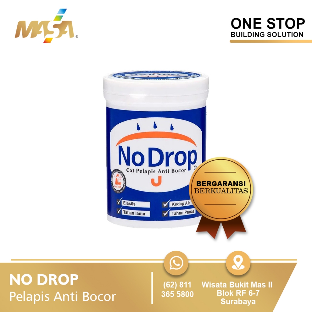 Jual CAT AVIAN NO DROP MURAH WATERPROOFING KEMASAN KALENG 1KG | Shopee ...