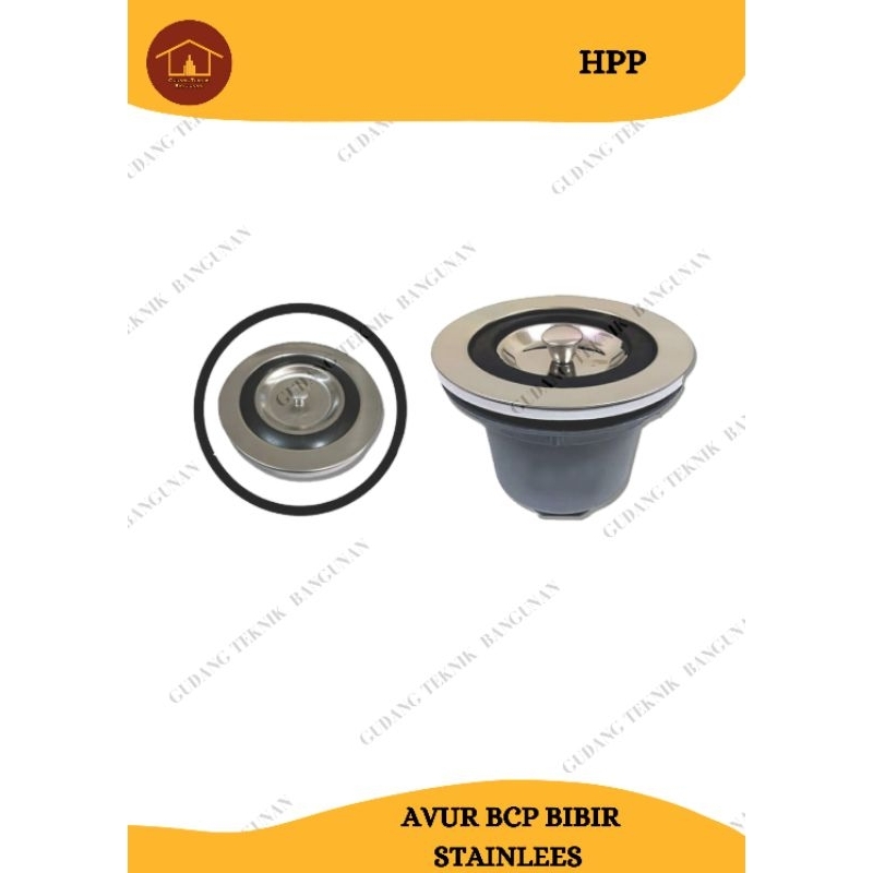 Jual Avur Bak Cuci Piring HPP / BCP bibir Stainless / tutup Stainless ...