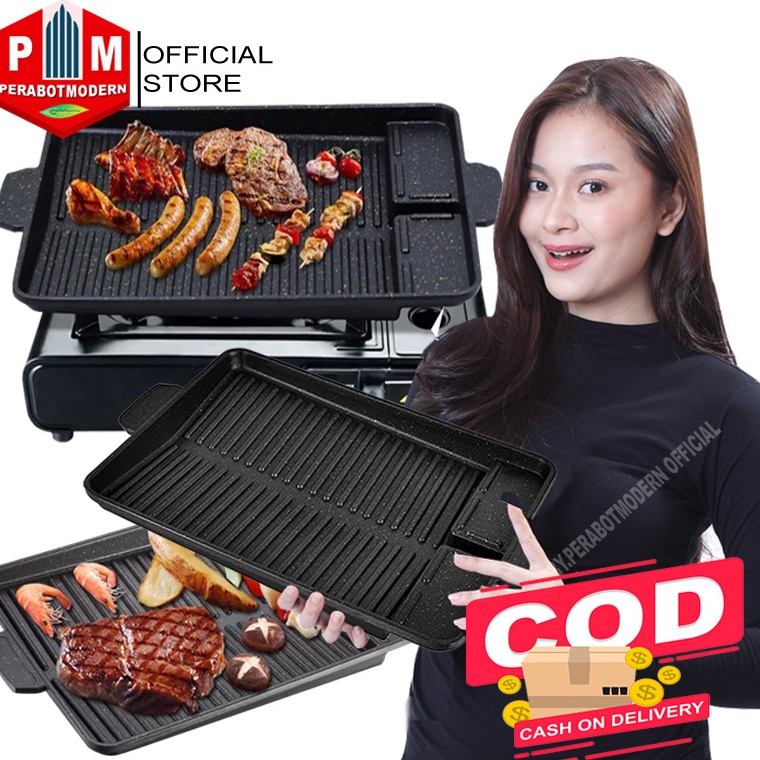 Jual [KODE 0ABN8] Grill Pan Yakiniku KOREAN BBQ Grill / panggangan ...