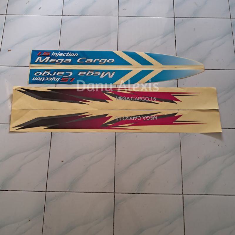 Jual Stiker List Body Mega Cargo 1.5 Injection / Stiker Carry 1.5 Pick ...