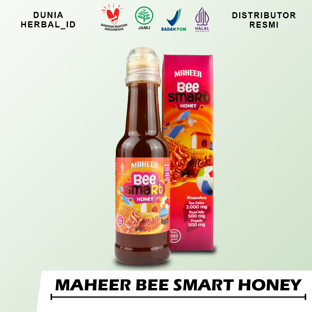 Jual MAHEER BEESMART | Maheer BeeSmart Madu Kecerdasan Anak Madu Otak | Maheer BeeSmart Madu ...