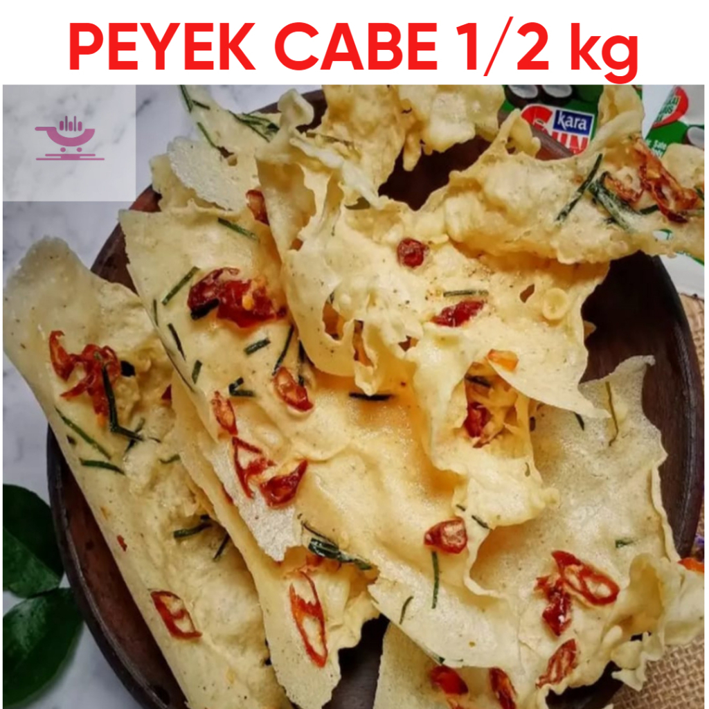 Jual Peyek Cabe KTP Hanan Pedas Gurih Renyah Nikmat 500 Gram | Shopee ...