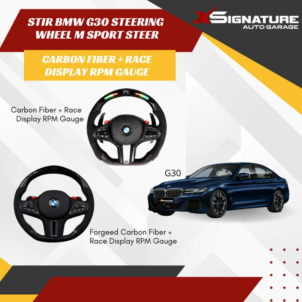 Jual STIR BMW G30 STEERING WHEEL M SPORT RACE DISPLAY RPM GAUGE ...