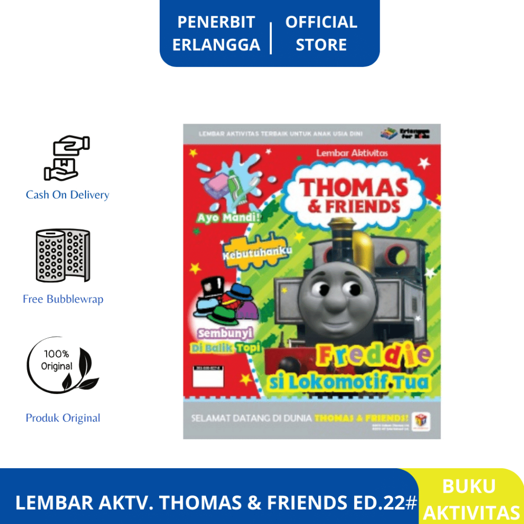 Jual BUKU AKTIVITAS ANAK: LEMBAR AKTV. THOMAS & FRIENDS ED.22# -ERLANGGA | Shopee Indonesia