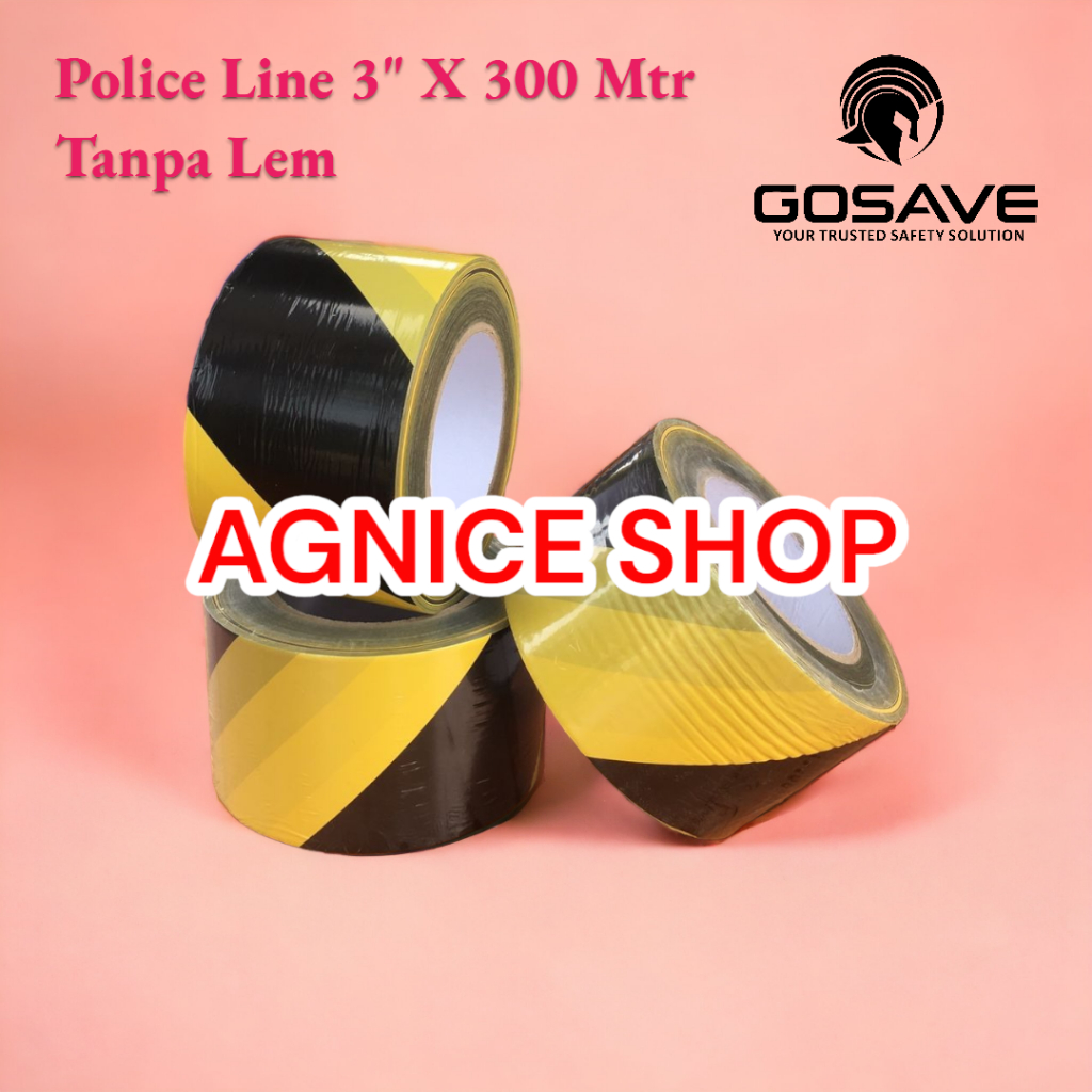 Jual Police Line 3 Inch x 300 Meter Hitam Kuning Barricade Tape. Garis ...