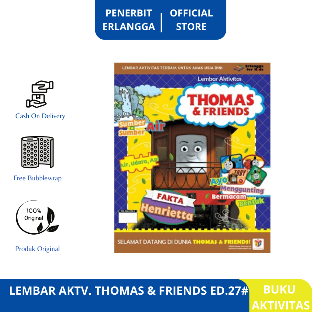 Jual [Erlangga Official] Buku Aktivitas Anak: Lembar Aktivitas Thomas & Friends Edisi 27 ...
