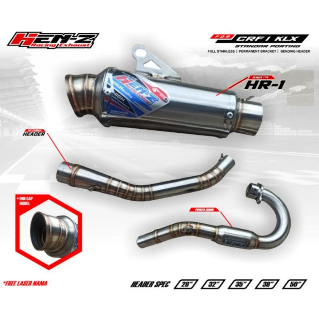 Jual Knalpot Crf HR-1 Hen-z Racing Exhaust | Shopee Indonesia