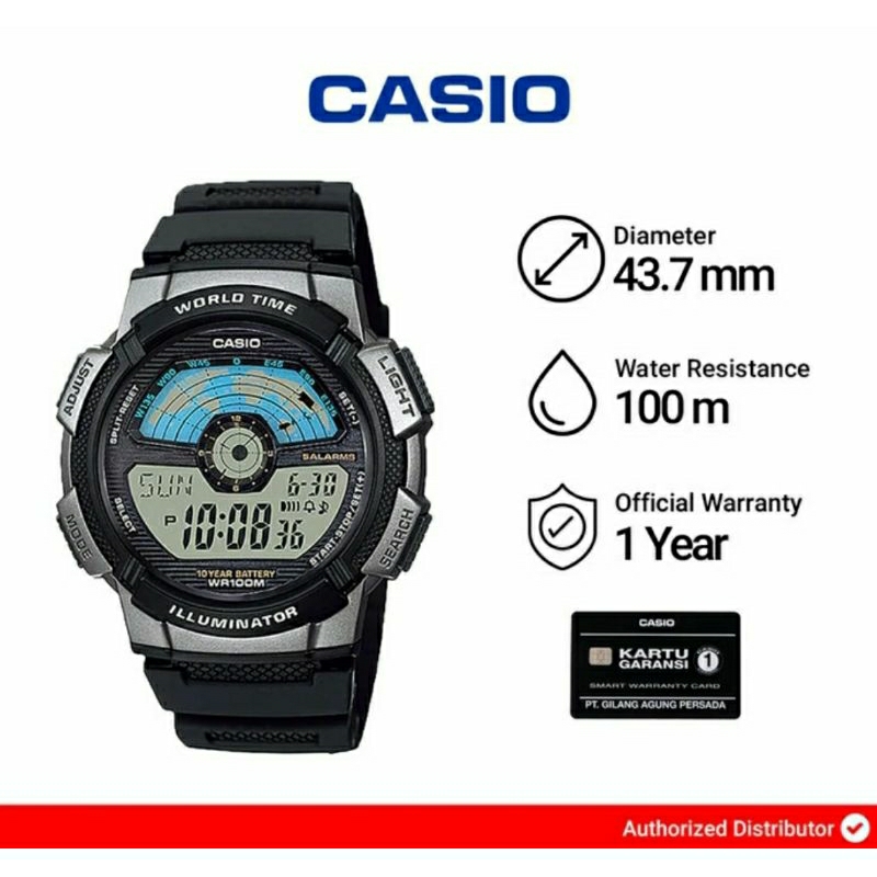 Jual Jam Tangan Casio Pria AE1100W / AE-1100W | Shopee Indonesia