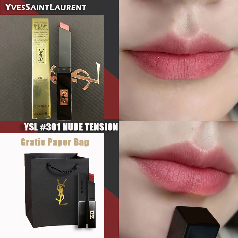 Jual YSL Lipstick 301 302 314 317 / Yves Saint Laurent Rouge Pur Couture The Slim / Velvet ...