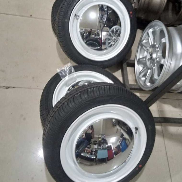 Jual Paket Velg Retro ring 14 plush ban zeetex 155/55 r14 untuk wuling air ev hsr wheel mirror ...