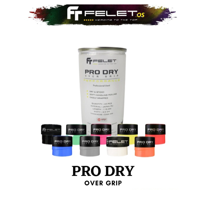 Jual FELET PRO DRY OVER GRIP MADE IN JAPAN TECH ORIGINAL FELET | Shopee ...