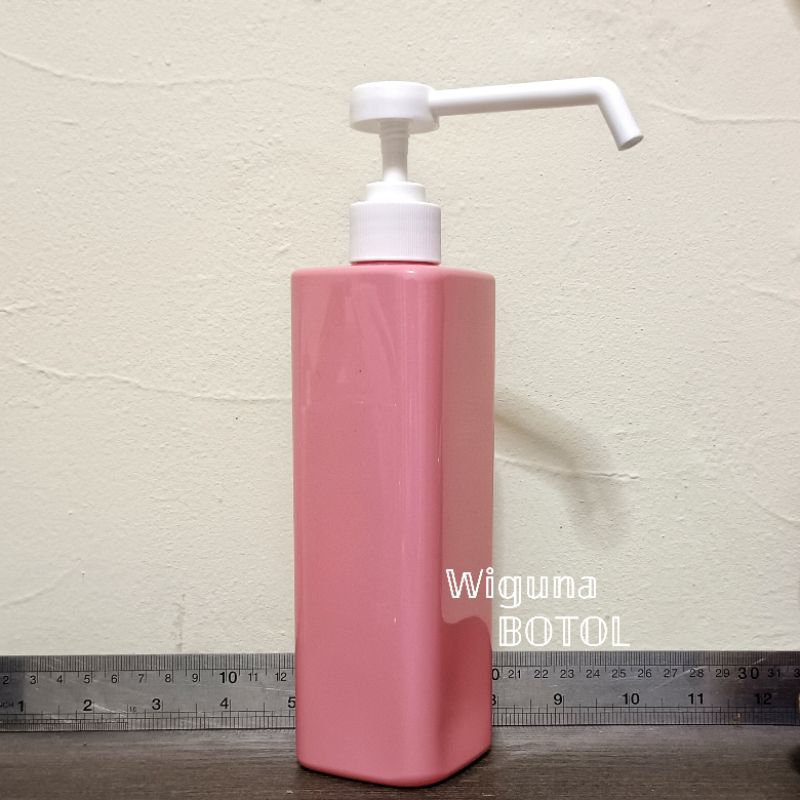 Jual Botol Pump 500ml Kotak Long Pipet / Botol Pet 500ml Kotak Tutup Pump Long Pipet | Shopee ...