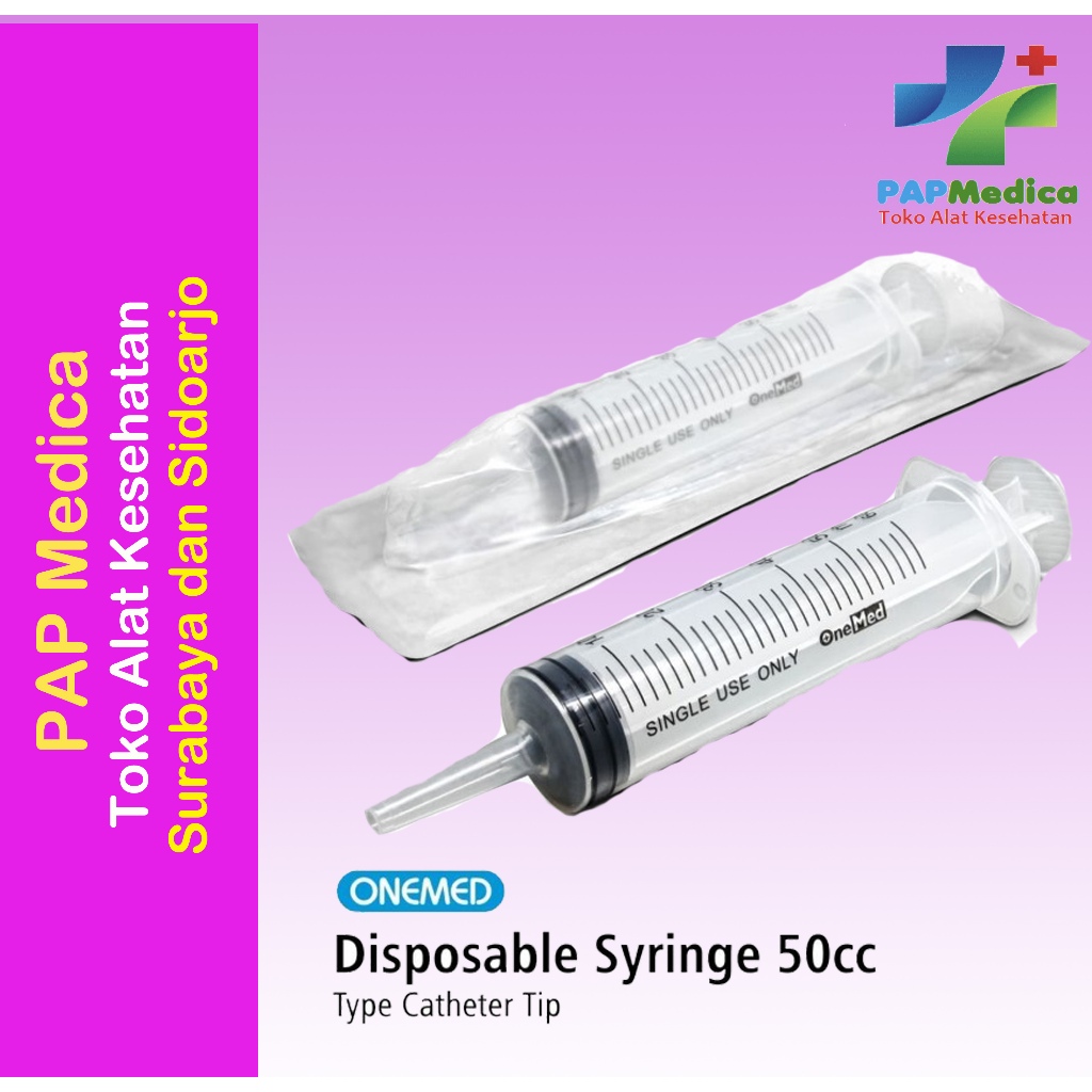 Jual Feeding Syringe 50cc Catheter Tip Onemed | Shopee Indonesia