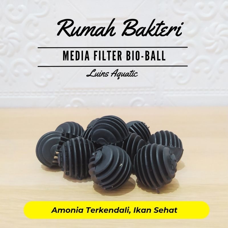 Jual Bio Ball Bioball Bola Filtrasi biologis biologi Bulat Golf Media ...