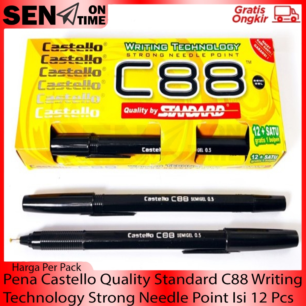 Jual PENA PULPEN MEREK STANDARD CASTELLO C88 PEN BOLPOINT BOLPOIN ...
