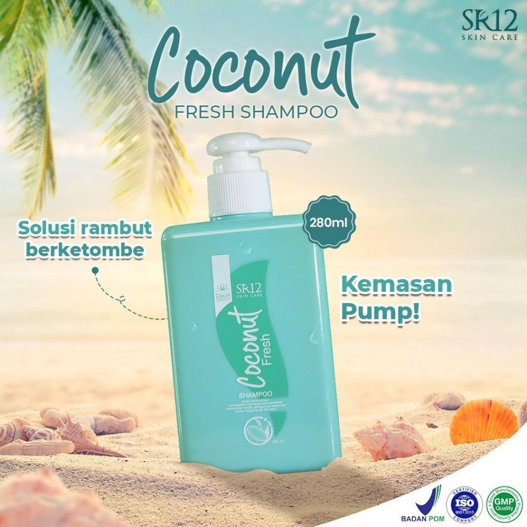 Jual COCONUT FRESH SHAMPOO SR12 / SHAMPO KELAPA / SHAMPO ANTI DANDRUFF / SHAMPO ATASI KETOMBE ...