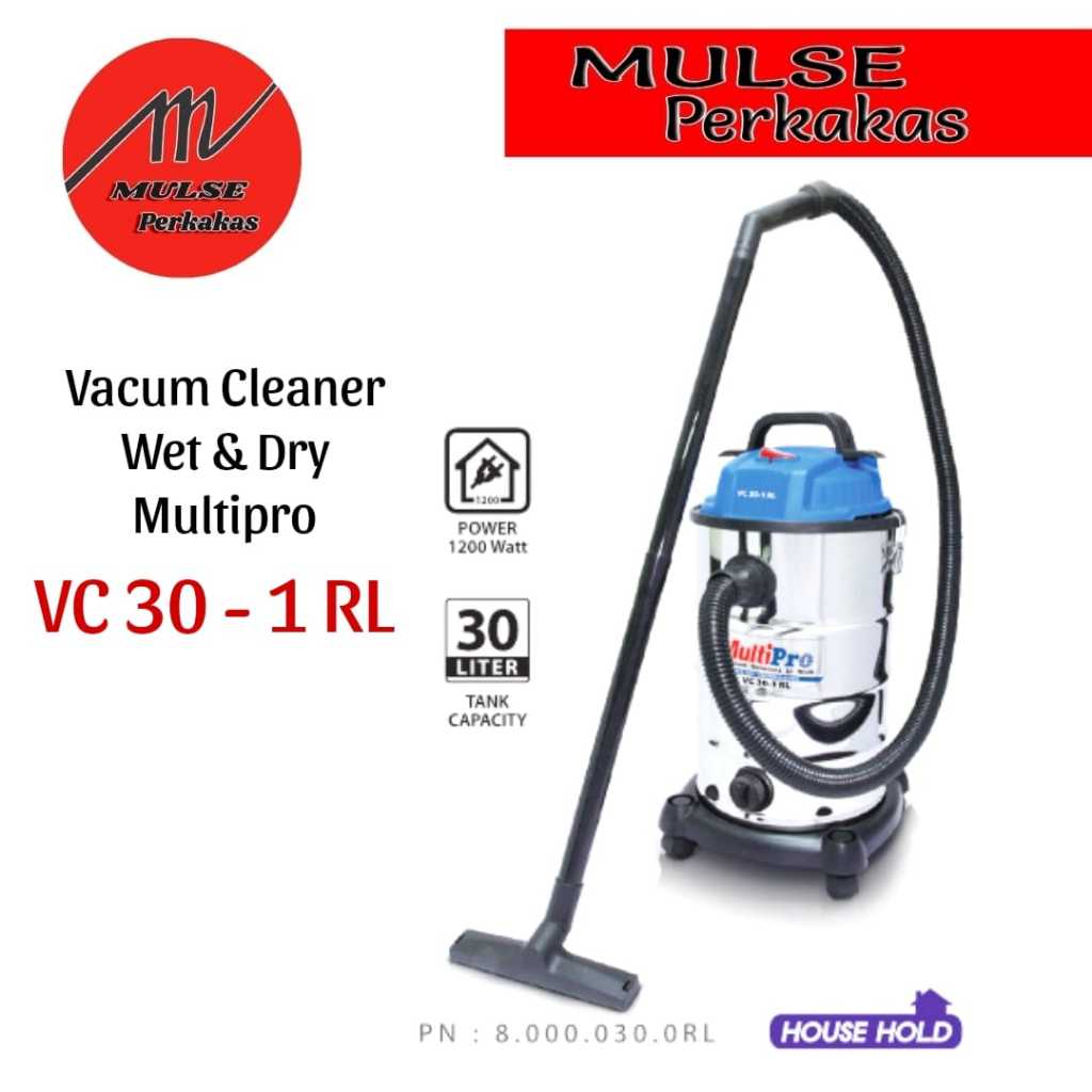 Jual Vacum Cleaner Wet & Dry VC30-1RL Multipro | Shopee Indonesia