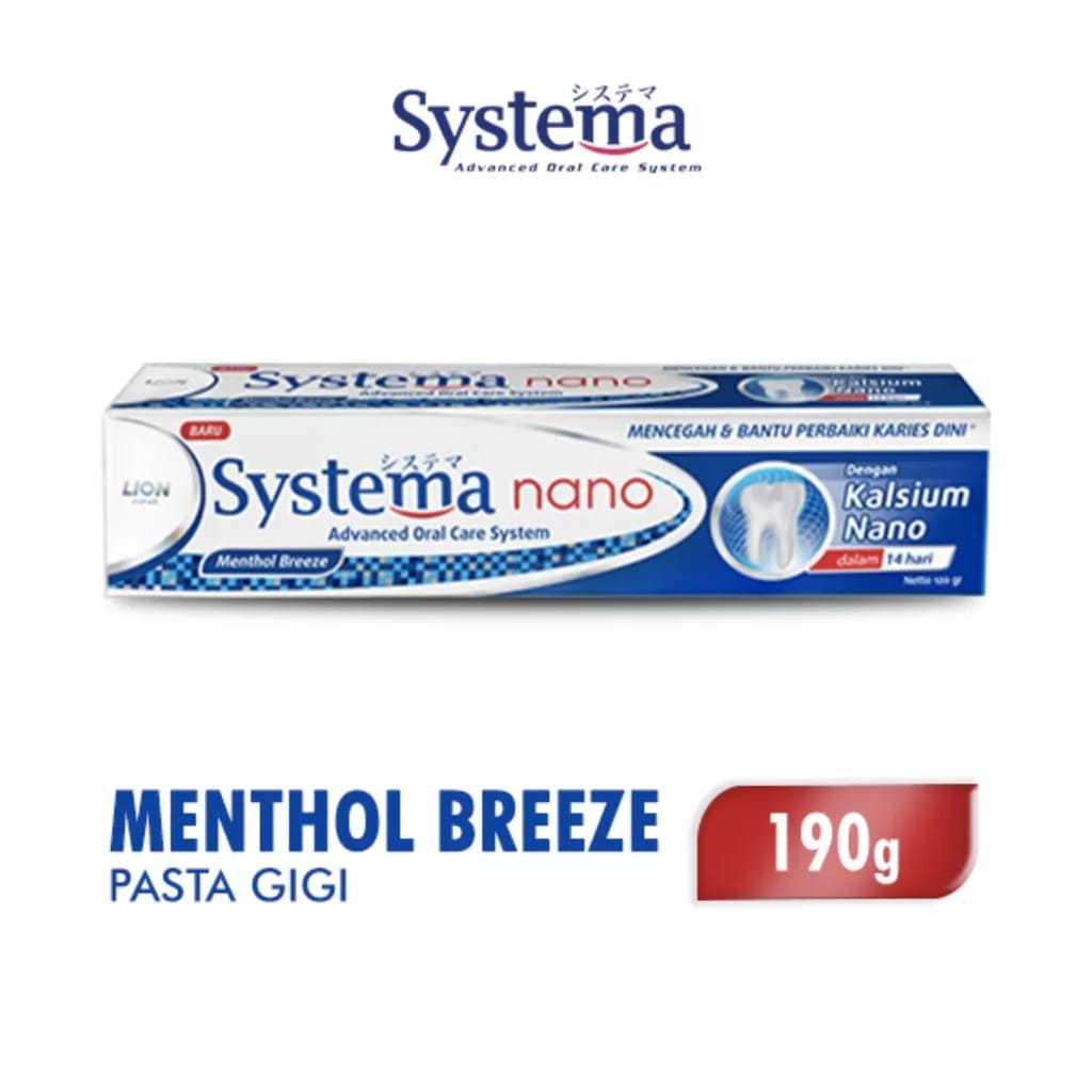 Jual Systema Nano Pasta Gigi Menthol Breeze 190gr | Shopee Indonesia