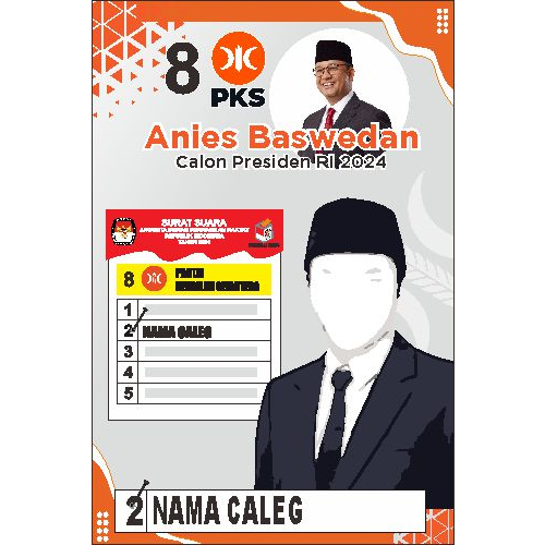 Jual Baliho Caleg Pilkada 2024 Ukuran 1,5 x 2 m | Banner caleg PKS ...