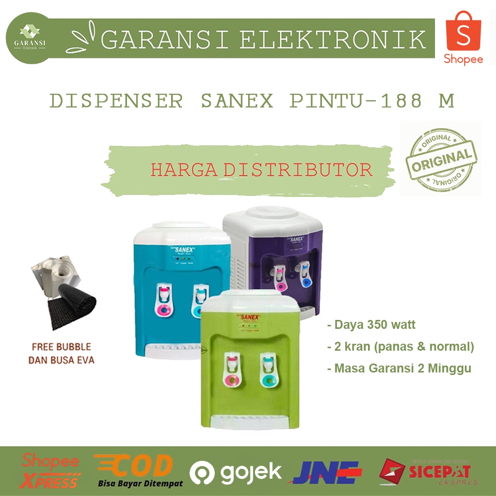 Jual SANEX DISPENSER GALON ATAS D-102 2 KRAN (PANAS & NORMAL) | Shopee ...
