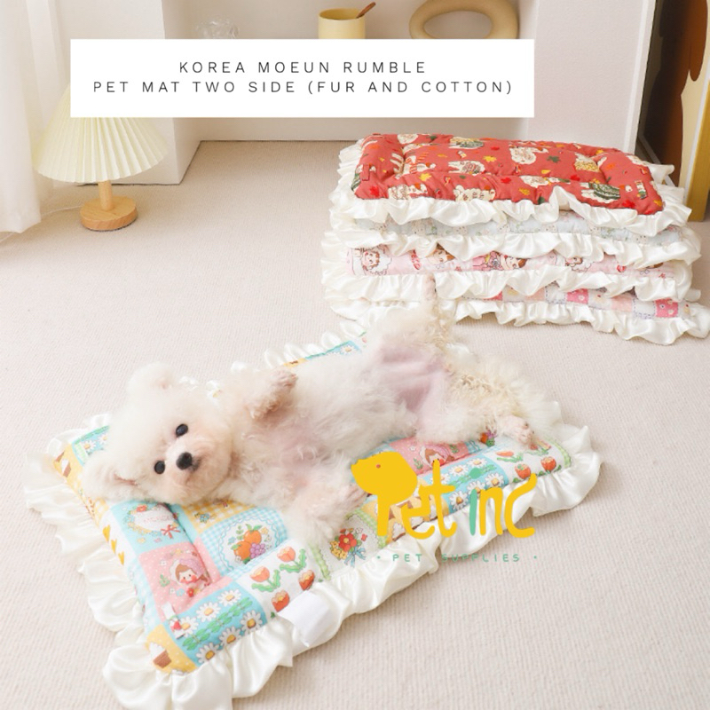Jual Korea moeun rumble pet mat two side (fur and cotton) | Shopee ...