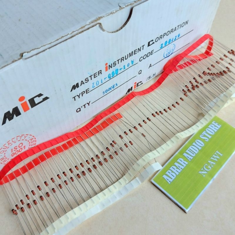 Jual DIODA DIODE ZENER 1/2 WATT 100PCS | Shopee Indonesia