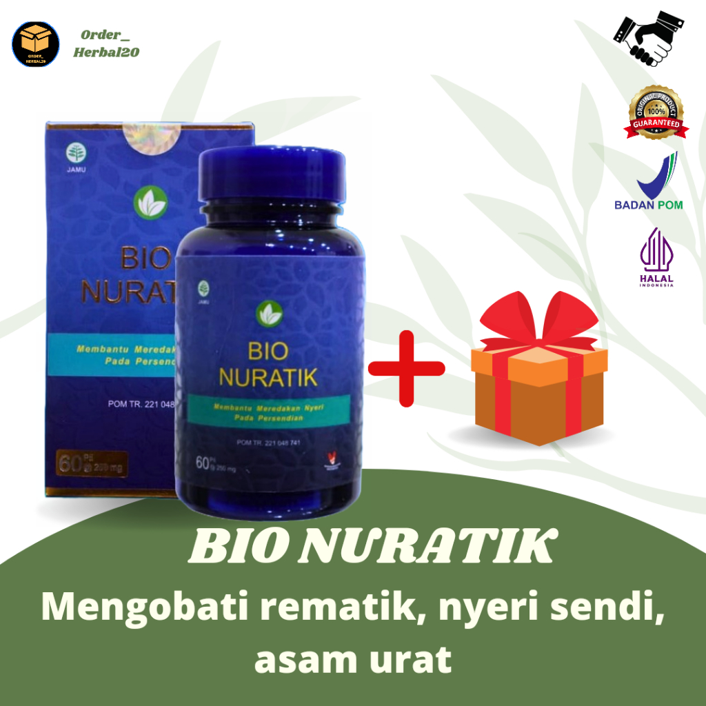 Jual BIO NURATIK KAPSUL MENGOBATI NYERI SENDI & REMATIK | Shopee Indonesia