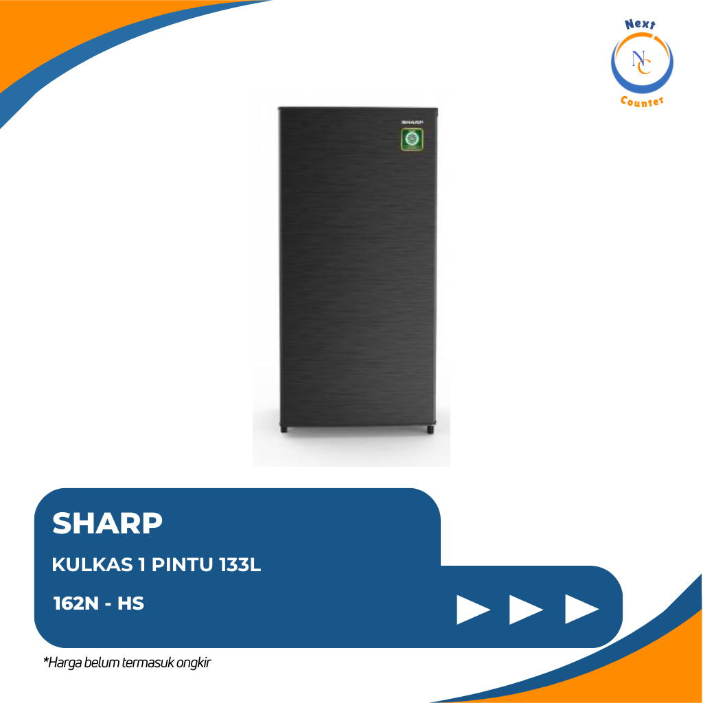 Jual KULKAS SHARP 1 PINTU 133 LITER 162N - HS | Shopee Indonesia