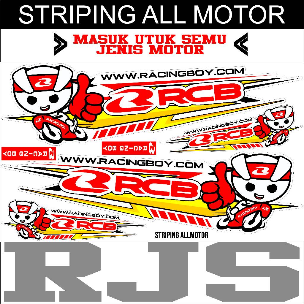 Jual STIKER STRIPING MOTOR ALL MATIC MOTIF RCB / UNIVERSAL MATIC ...