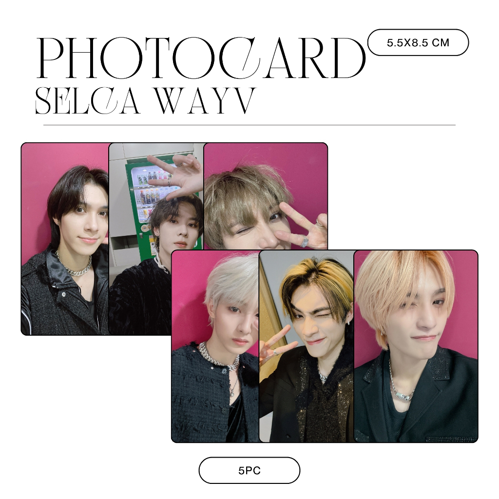 Jual PHOTOCARD WAYV SELCA ON MY YOUTH (ISI 5 PCS + LAMINASI 2 SISI ...