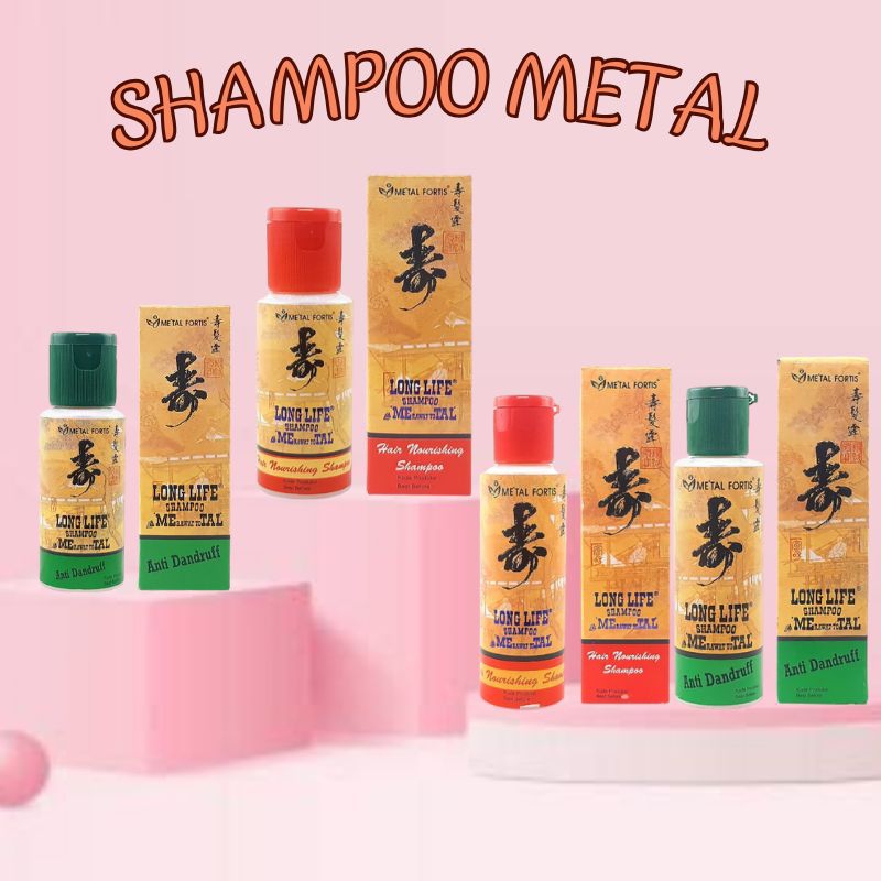 Jual (COD) SHAMPO METAL | MERAH | HIJAU |60 ML | 100 ML | SHAMPO ...