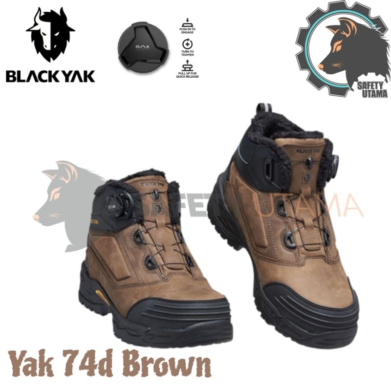 Jual LIMITED EDITION - Sepatu Safety shoes Black yak Boa Fastrack ...