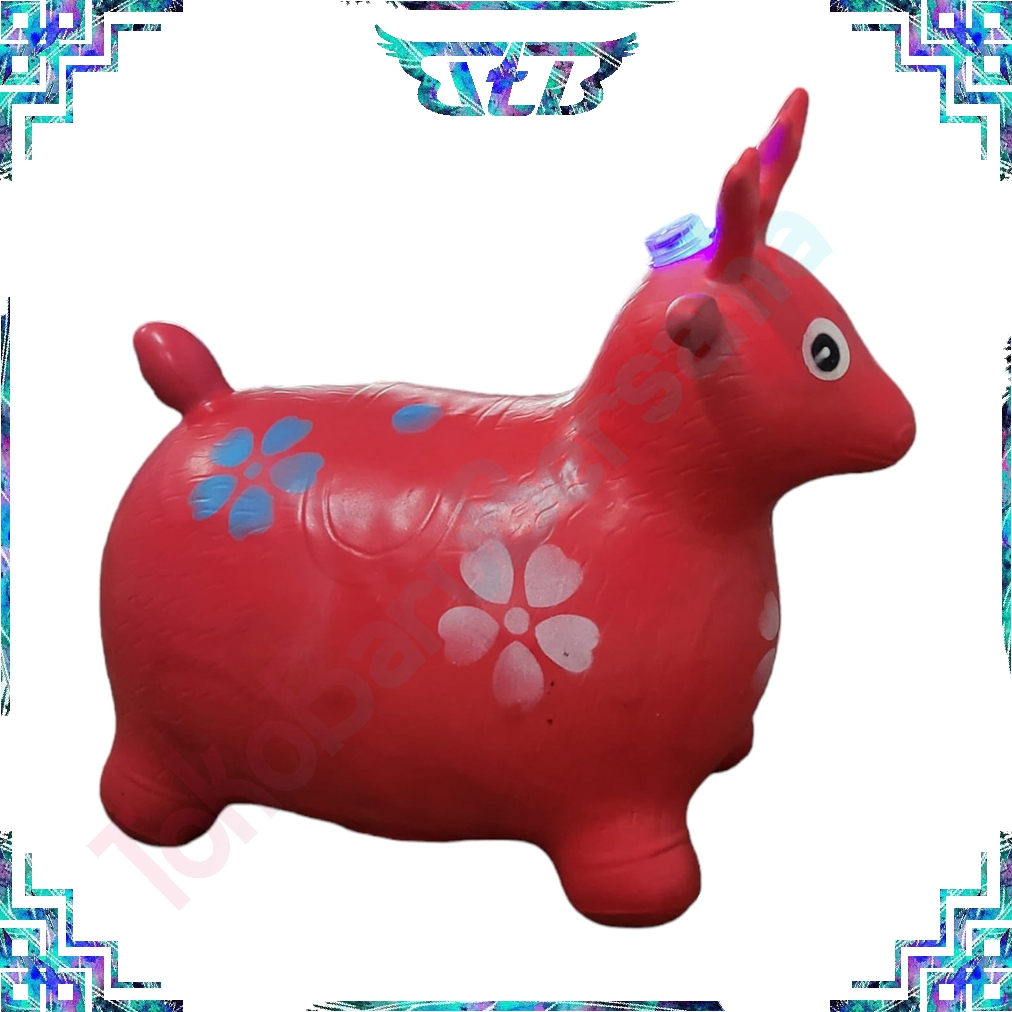 Jual TBB Mainan Jumping Animal Tunggangan Binatang Karet Sapi Kuda ...