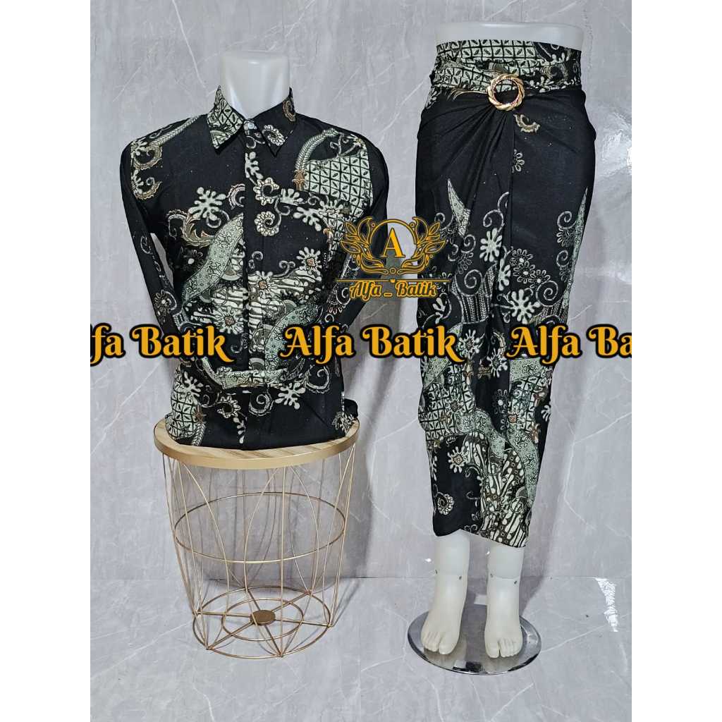 Jual Alfa Batik - Kemeja Batik Panjang / Kemeja Couple / Couple Batik ...
