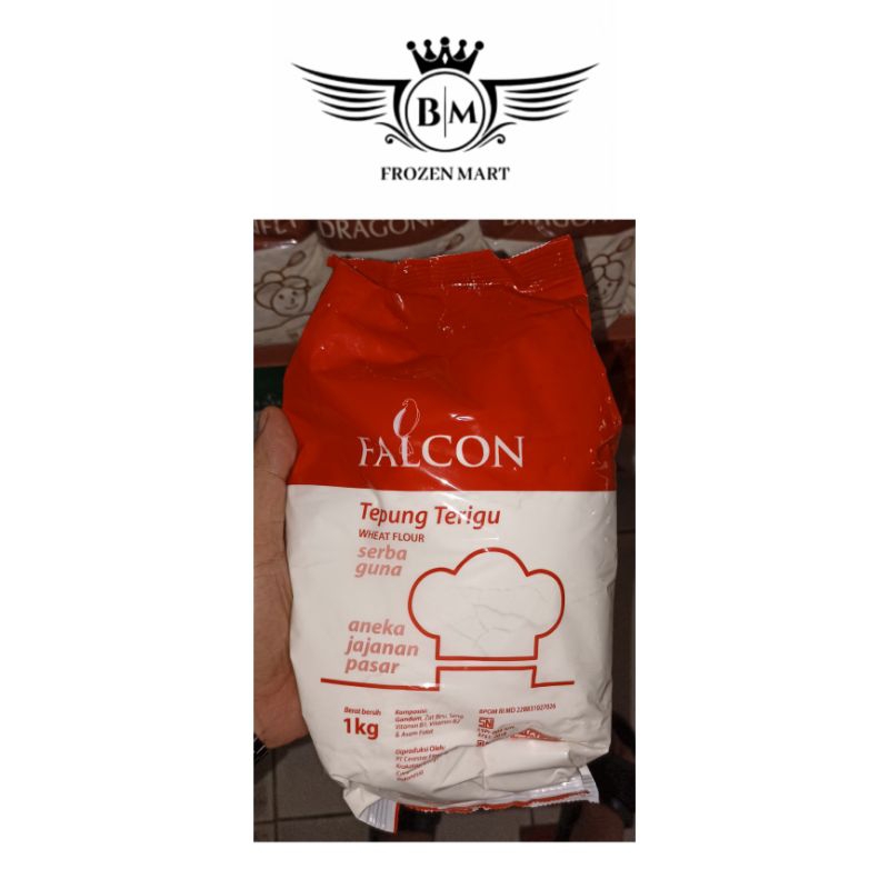 Jual Tepung Terigu Falcon Merah 1kg (Khusus jajanan pasar) | Shopee ...
