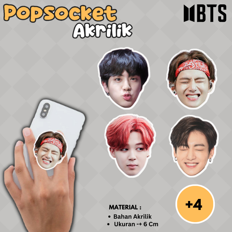 Jual [BTS] Popsocket akrilik versi bts phone holder kpop Bts kekinian ...