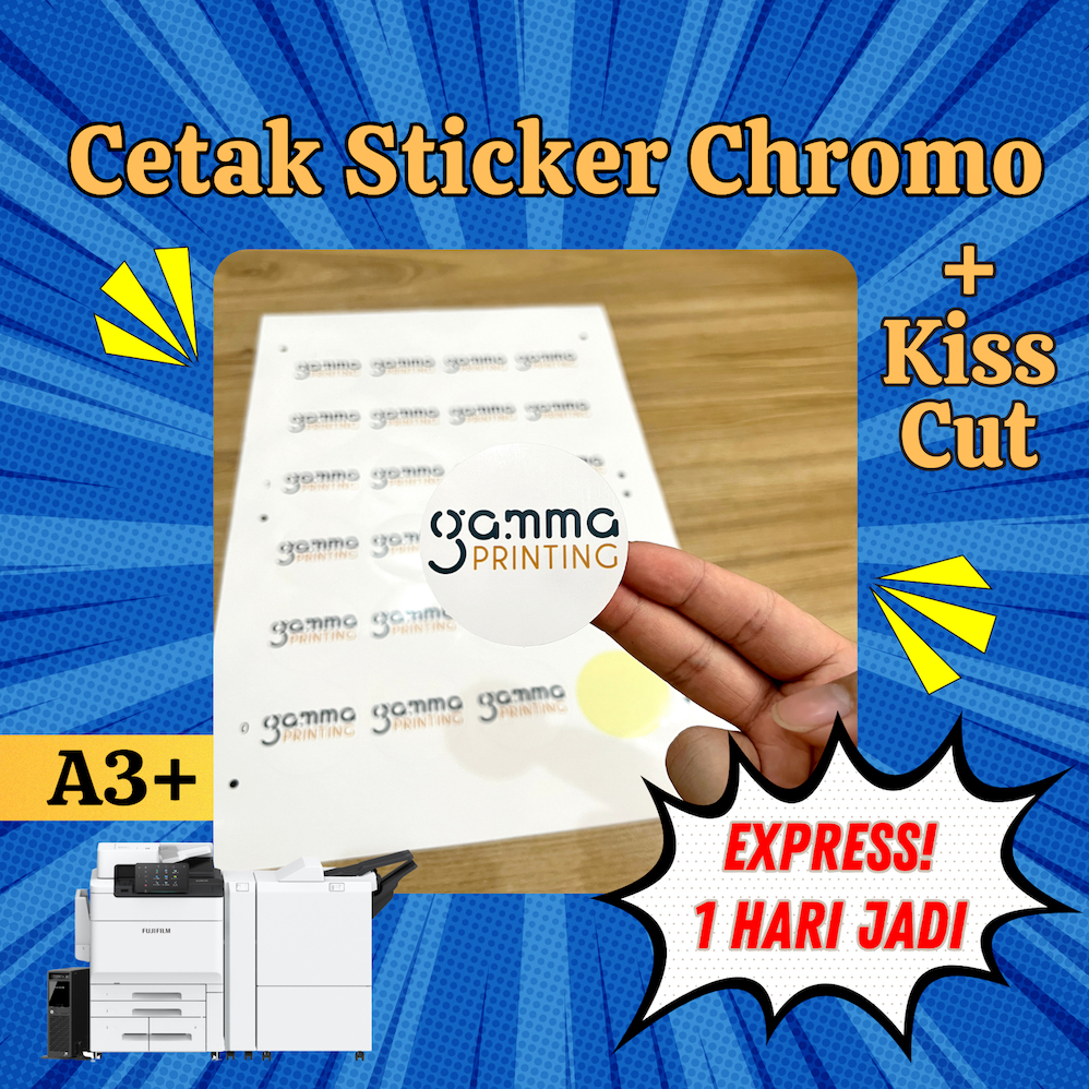 Jual Cetak Stiker A3+ Chromo Cutting / Sticker Label Kemasan Cutting ...