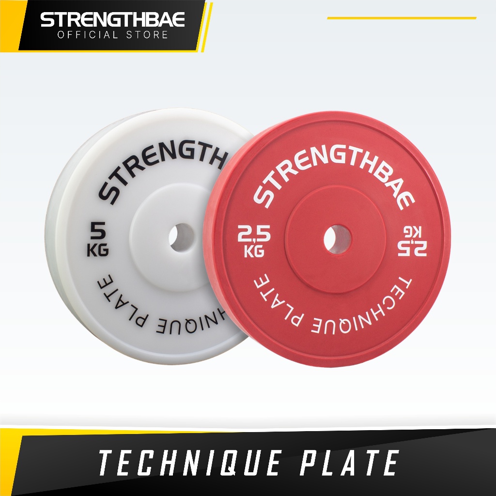 Jual Technique Bumper Plate STRENGTHBAE Rubber Weight Plates Plat Beban ...