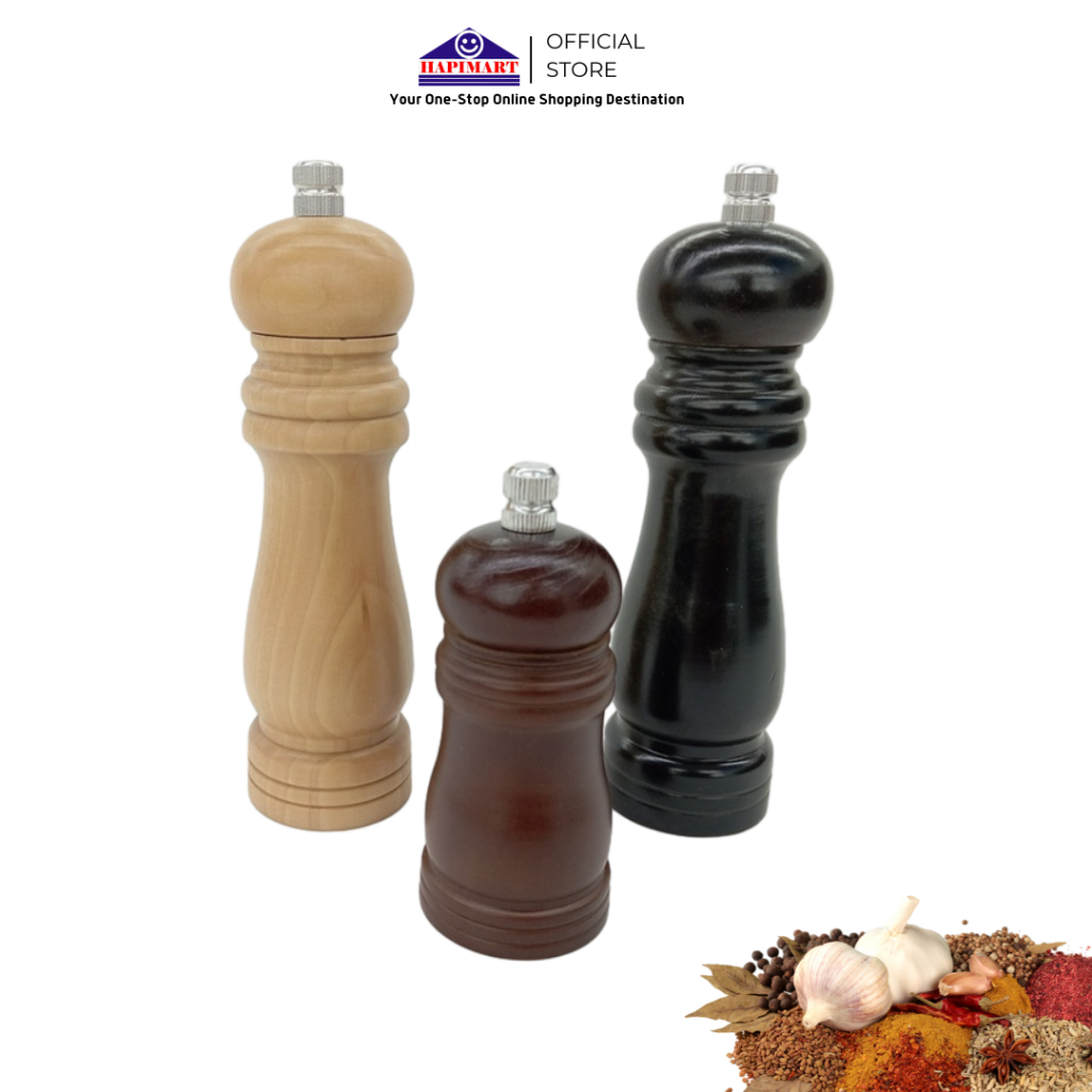 Jual Gilingan Lada Merica Bumbu/Salt Pepper Mill Manual Grinder Kayu ...