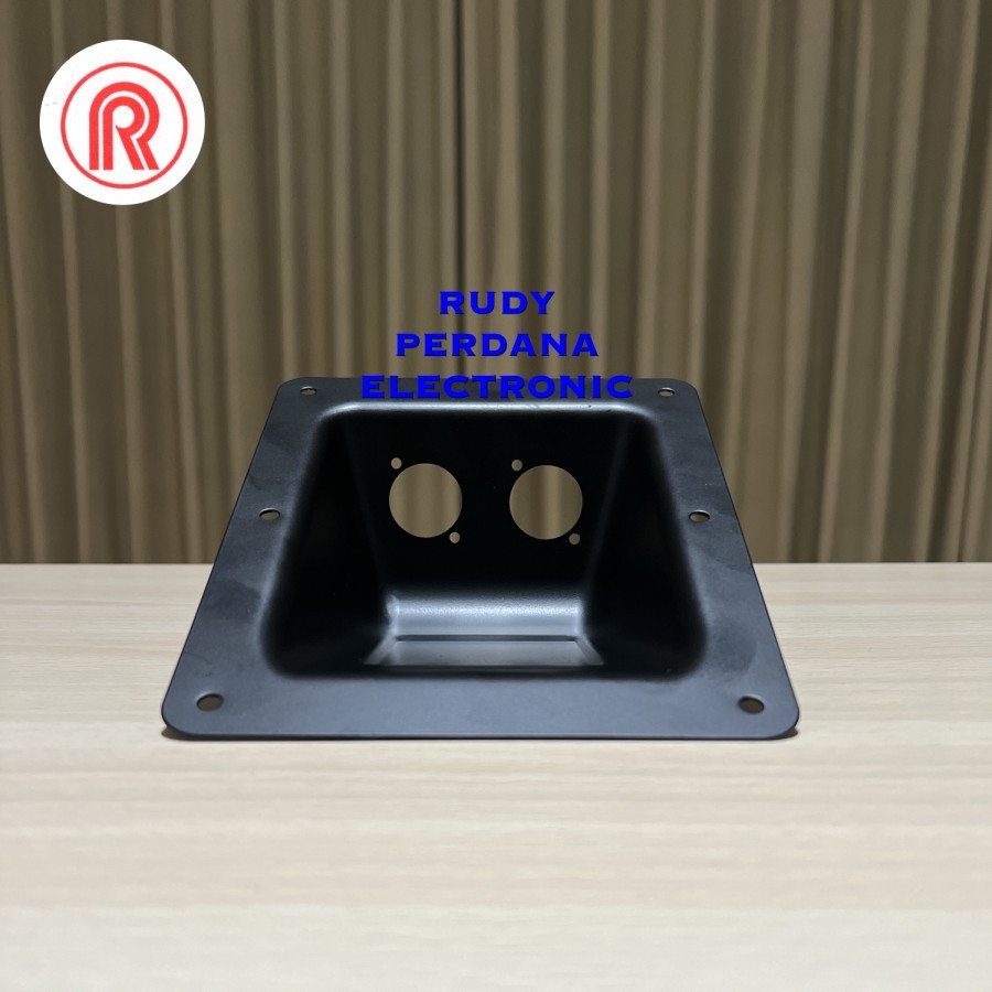 Jual PLAT PANEL AUDIO SOUND 2 LUBANG DUDUKAN XLR CANON SPEAKON SPIKON ...
