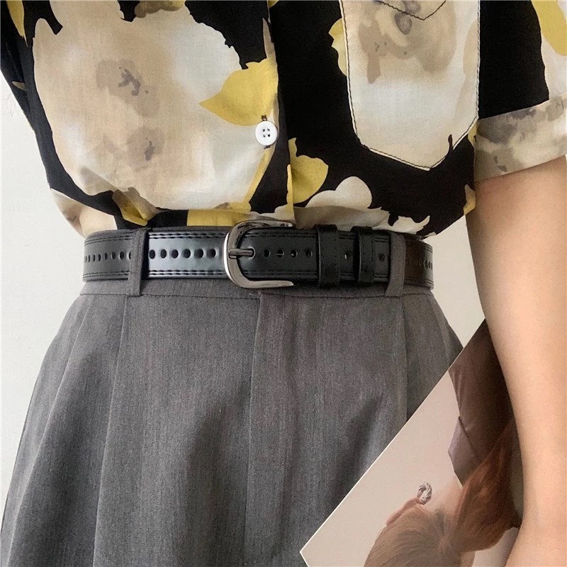 Jual Ikat Pinggang Gesper Belt Polos Wanita Bahan Kulit PU / Tali ...